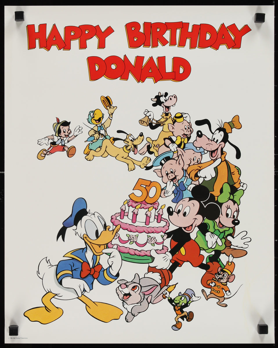 Happy Birthday Donald (1984 16" x 20") – fudaligalleries